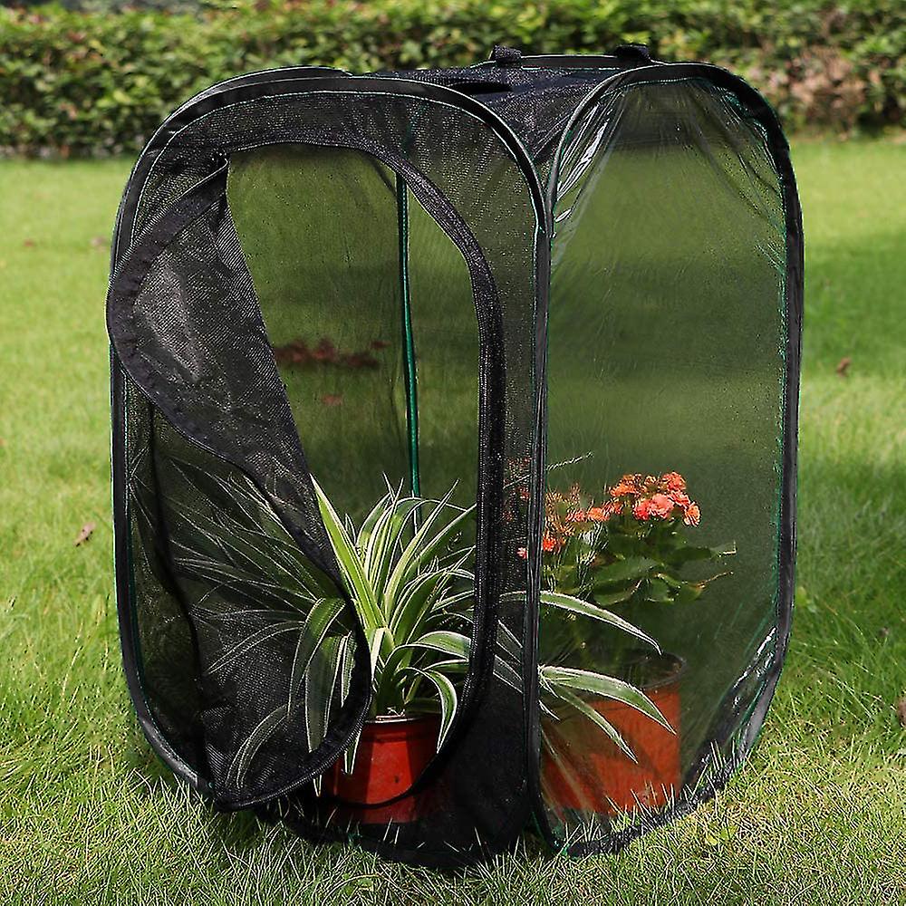 All Black Insect-proof Net Box Foldable Plant Greenhouse Light ...