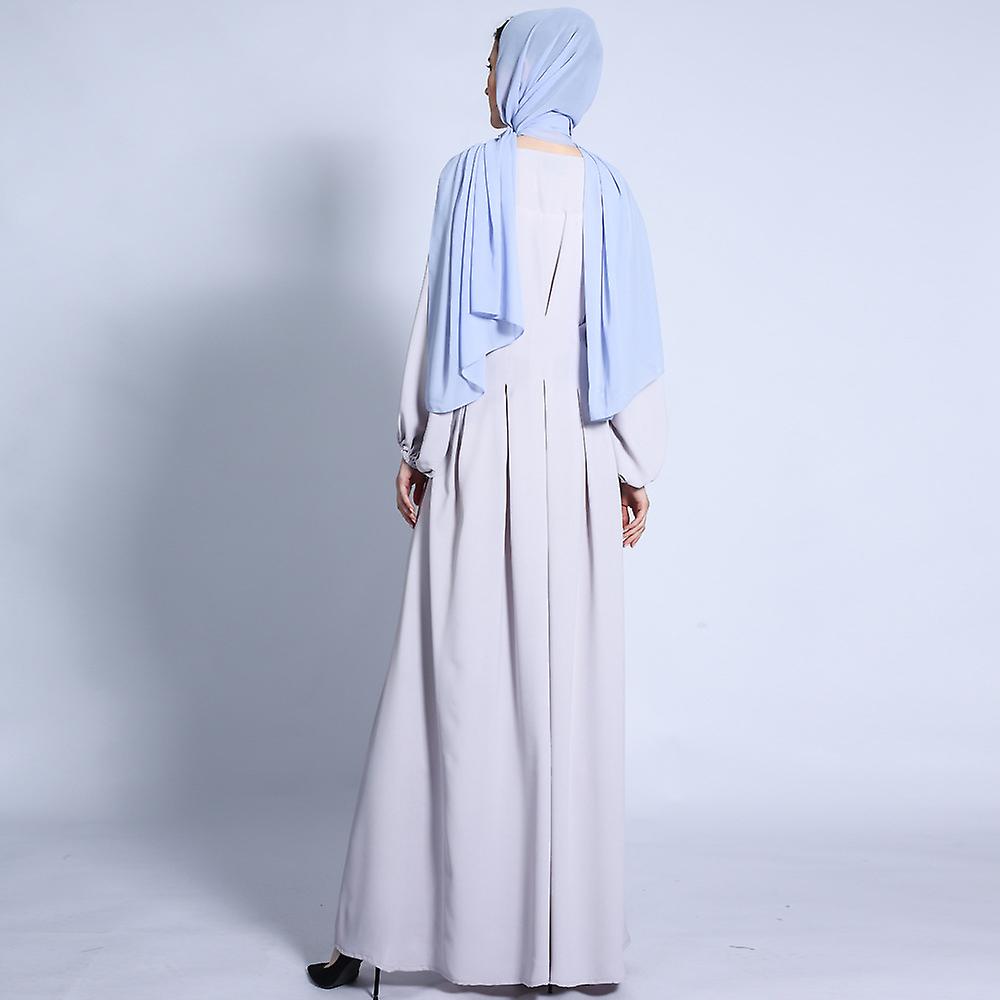 Muslim Dress Women Eid Big Swing Islam Abaya Dubai Kaftan Hijab Long Robe Ramadan Turkey Islamic ...