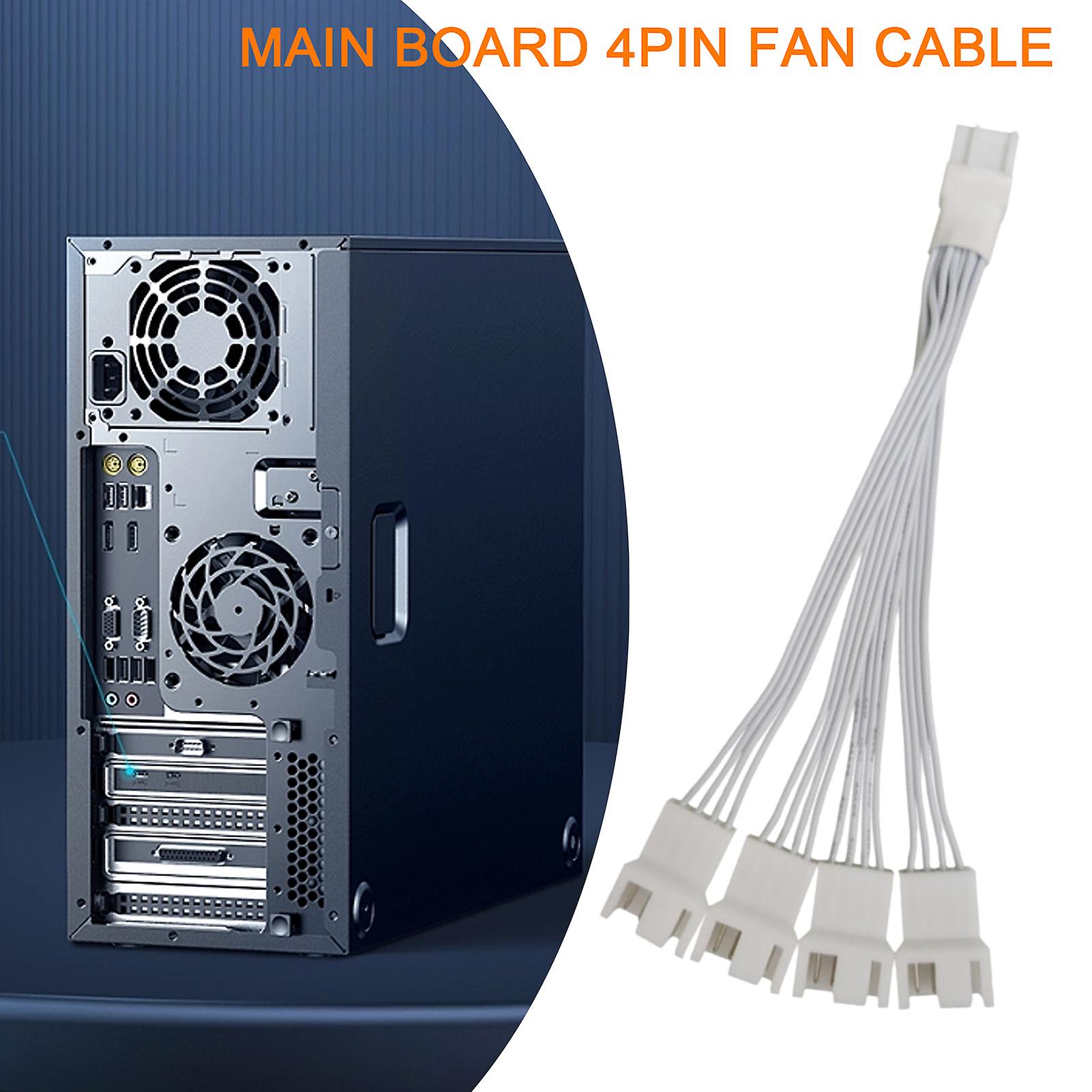 PWM Fan Splitter 4 Pin Adapter Cable Computer CPU Fan Splitter PC 4 Pin ...
