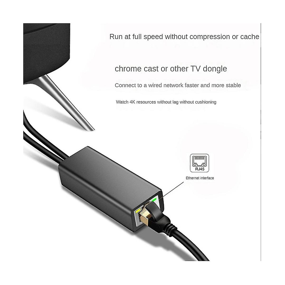 Tv Ethernet Adapter Tv 4k Stick Usb-c To Rj45 Lan Network Adapter With ...