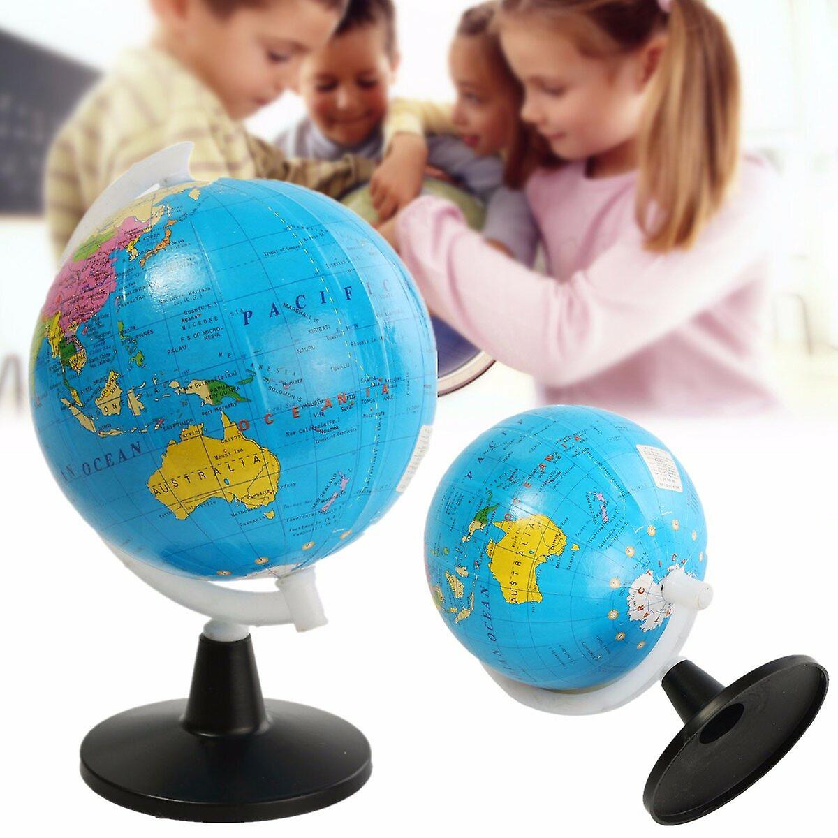 8.5Cm world globe atlas map with swivel stand geography educational toy ...