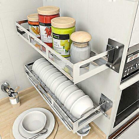 Stainless Steel Wall-Mounted Dish Drainer Silver, 44 x 16cm | Fruugo UK