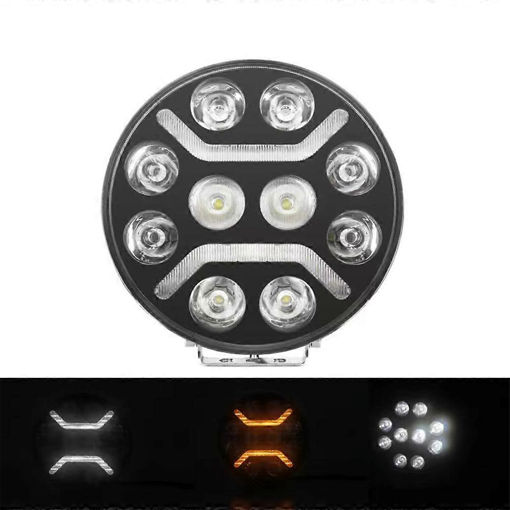 9 inch 120W Round LED Work Light High Power Combo Led Working Light For ...
