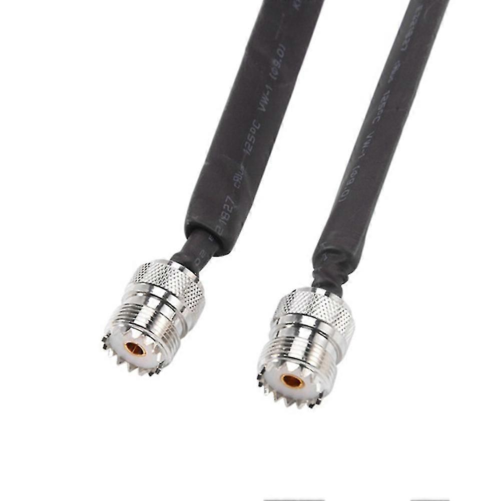 Door/Window Pass Through Flat RF Coaxial Cable SO239 UHF Female to UHF ...