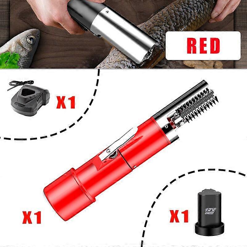 125W Cordless Electric Fish Scaler Portable Charging Fish Scale Scraper ...