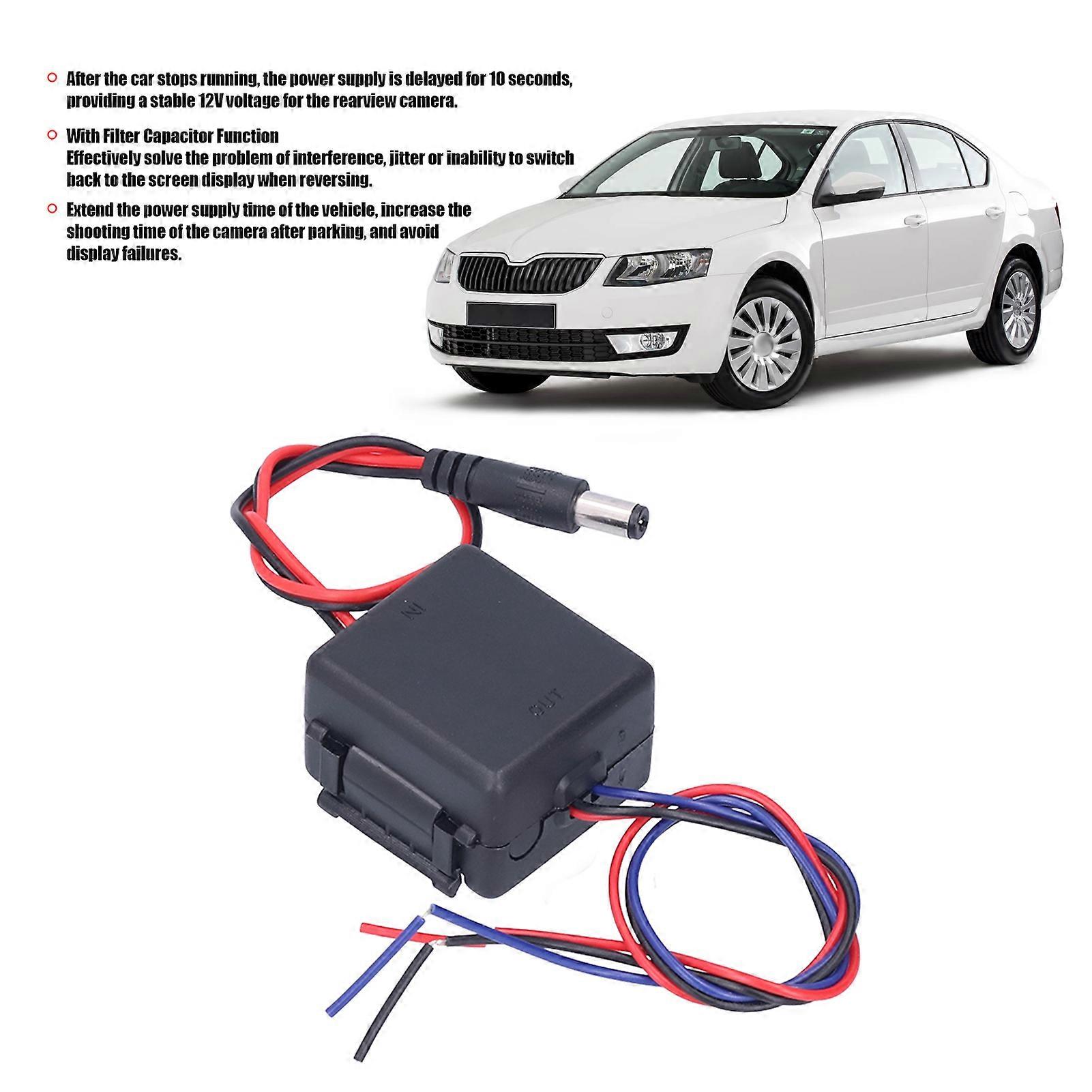 Car Rear View Camera Power Delay Timer Relay Filter Rectifier ...