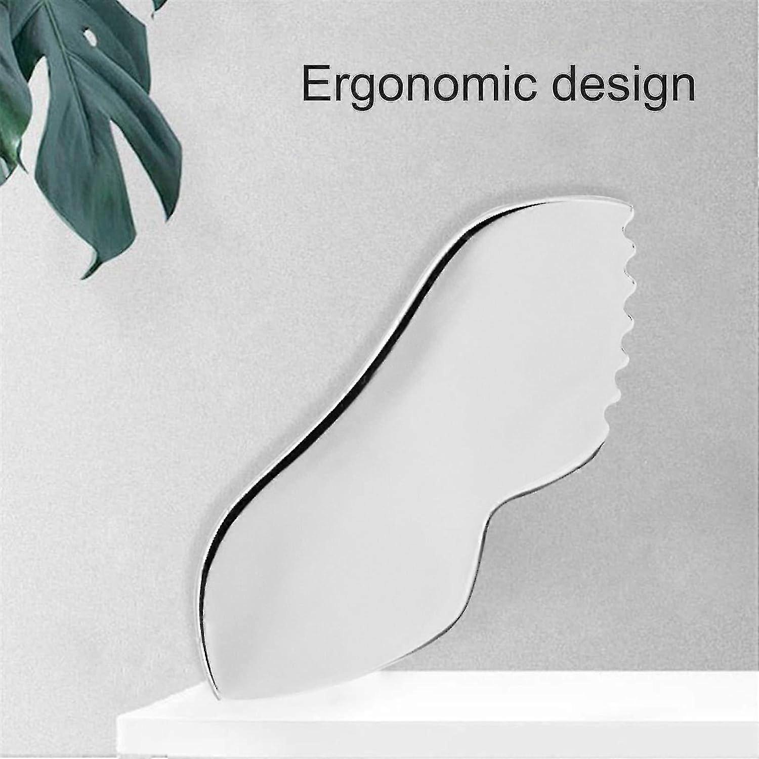Gua Sha Facial Tool, Stainless Steel Gua Sha With Comb Teeth For Body ...