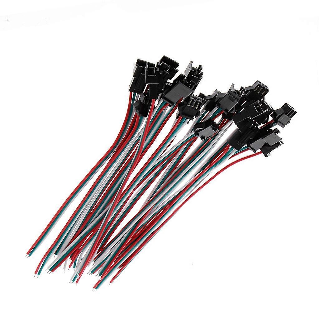 10 Pairs 3 Pin JST SM Male Female Plug Connector Cable For WS2812B WS2812 WS2811 | Fruugo UK