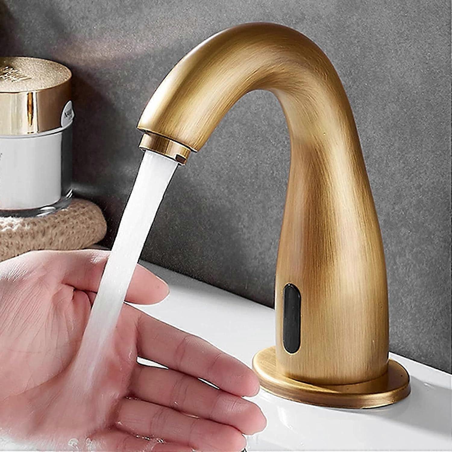 Touchless bathroom sink faucet with retro automatic sensor Antique ...