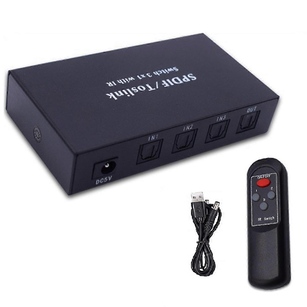 Optical Switcher with 2 Way Spdif Toslink Optical Digital Audio ...
