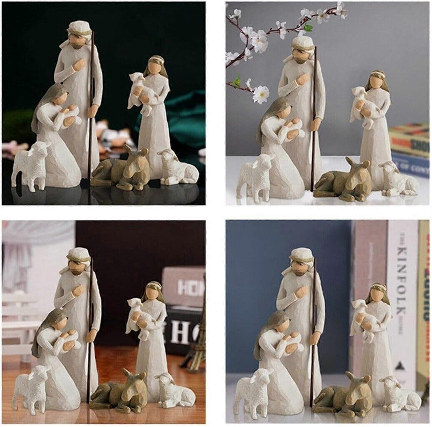 Nativity Set Born Scene Willow-Tree Figure, Figures Nativity Resin ...