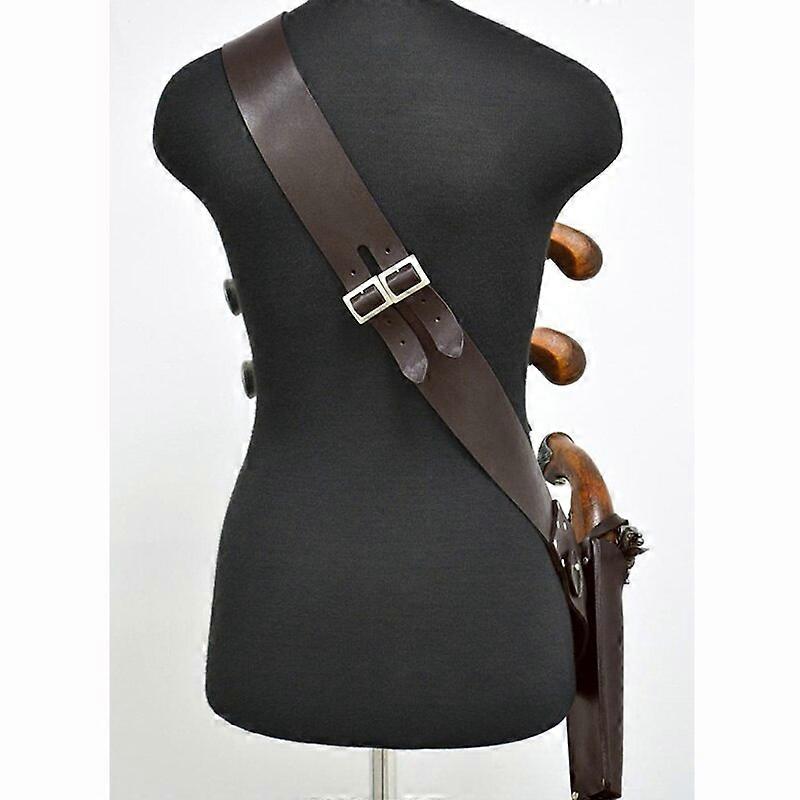 Pirate Leather Shoulder Belt Flintlock Holster Steampunk Blunderbuss ...