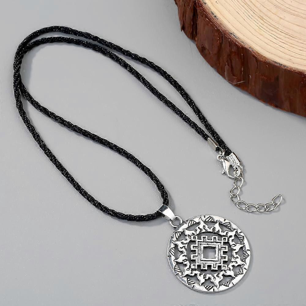 Valkyrie Slavic Lada Star Amulet Necklace Pendant Rope Chain Viking ...
