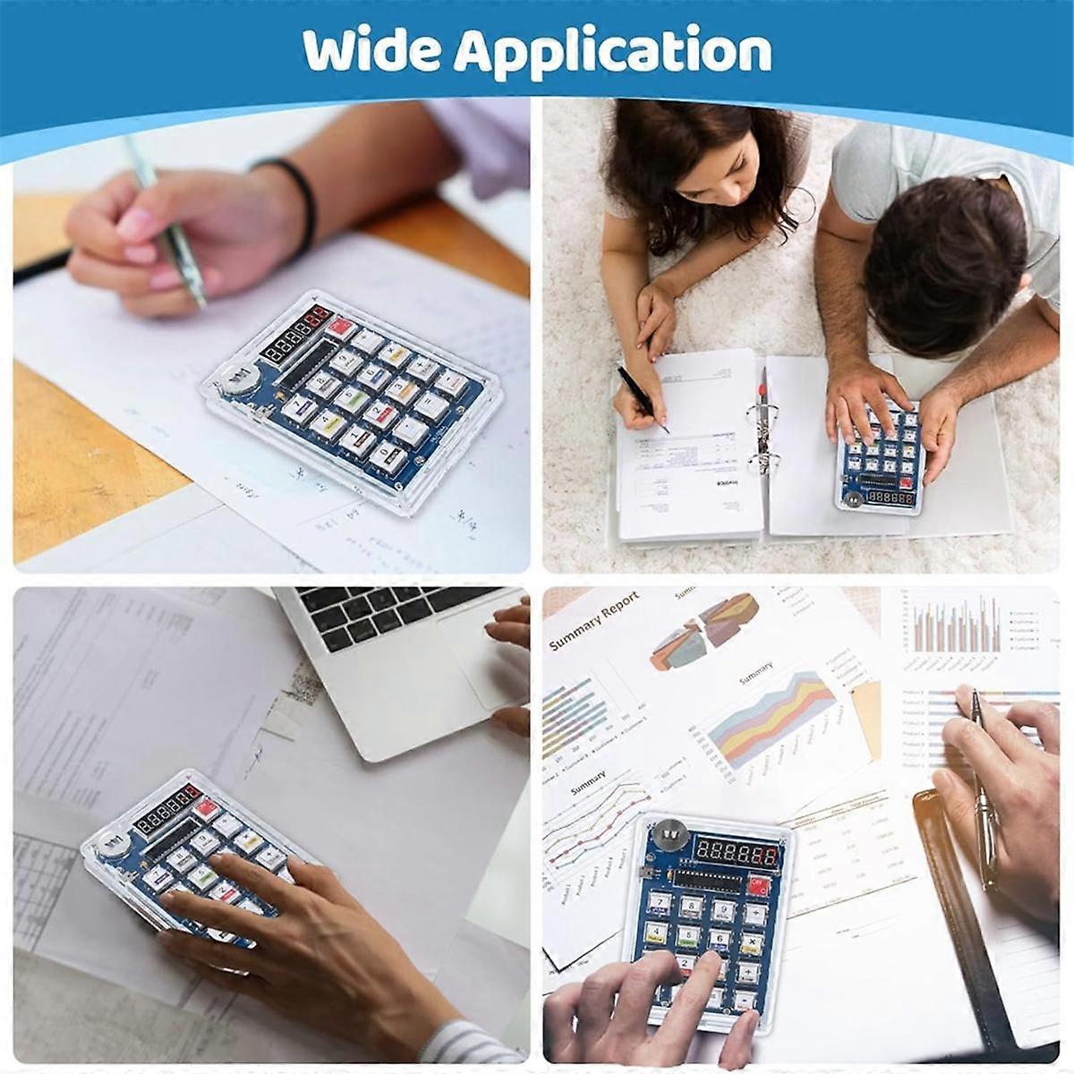 Welding Practice Kit, 6-Digit DIY Calculator Kit USB/Battery Powered ...