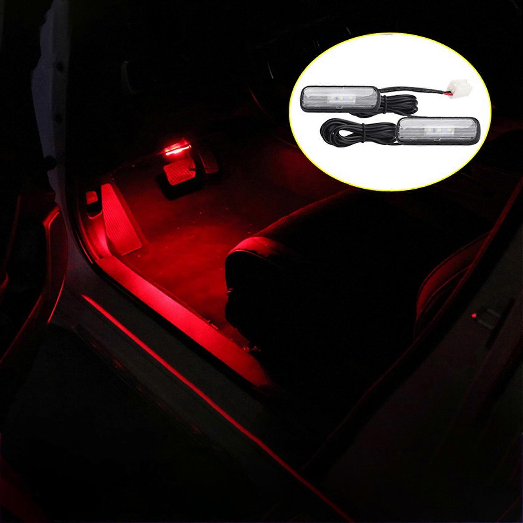 2PCS Car Light LED Interior Atmosphere Light Decoration Lamp Ambient ...