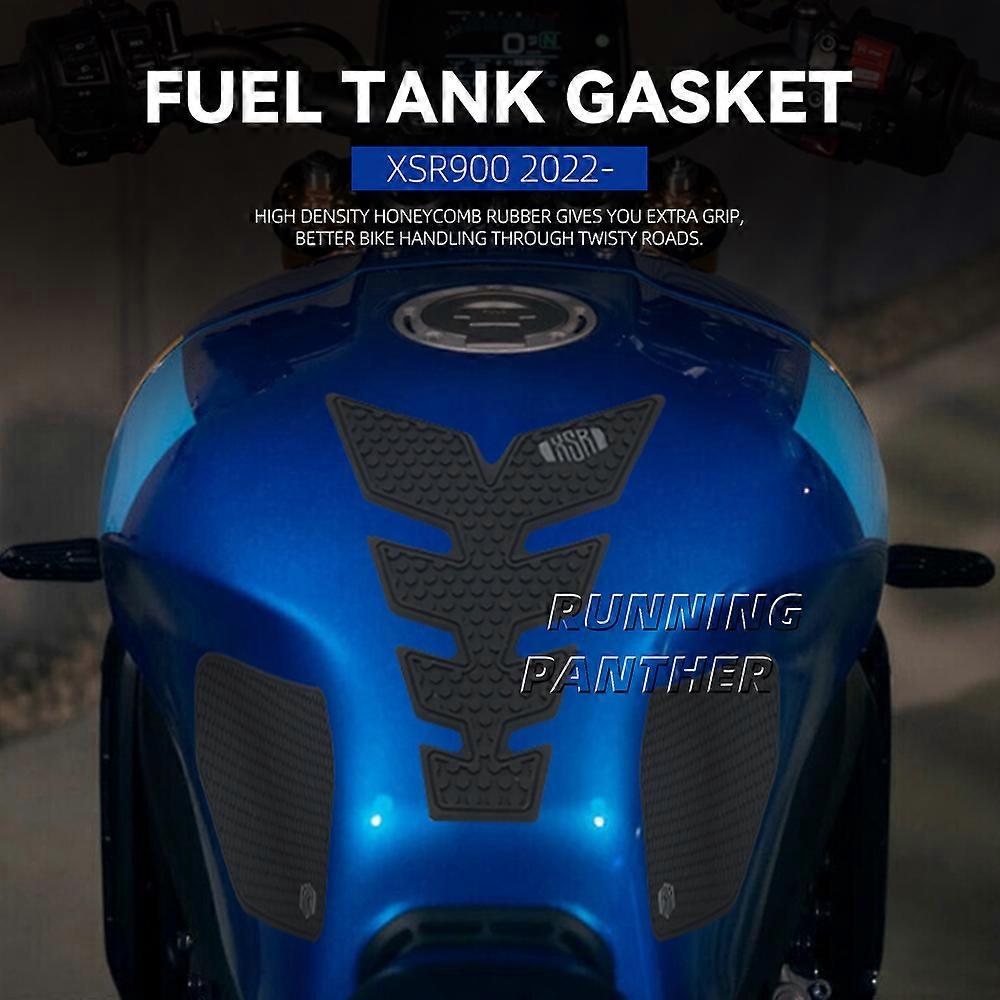 Motorcycle Accessories Set of Black Logo Anti-Slip Fuel Tank Pad Kit ...