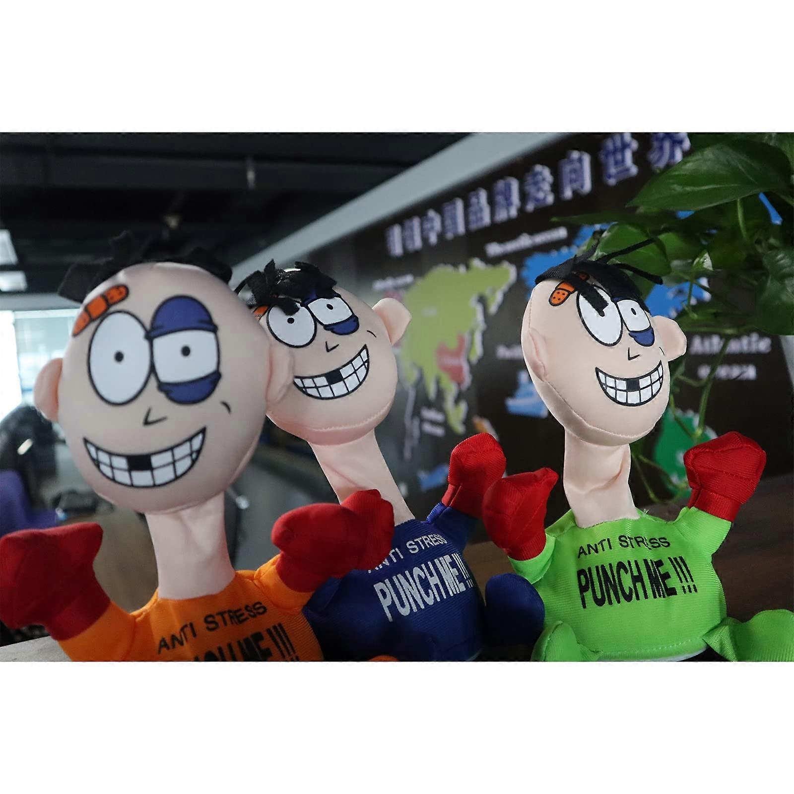 Funny Punch Me Screaming Doll, Interactive Toys with Sound Desktop ...