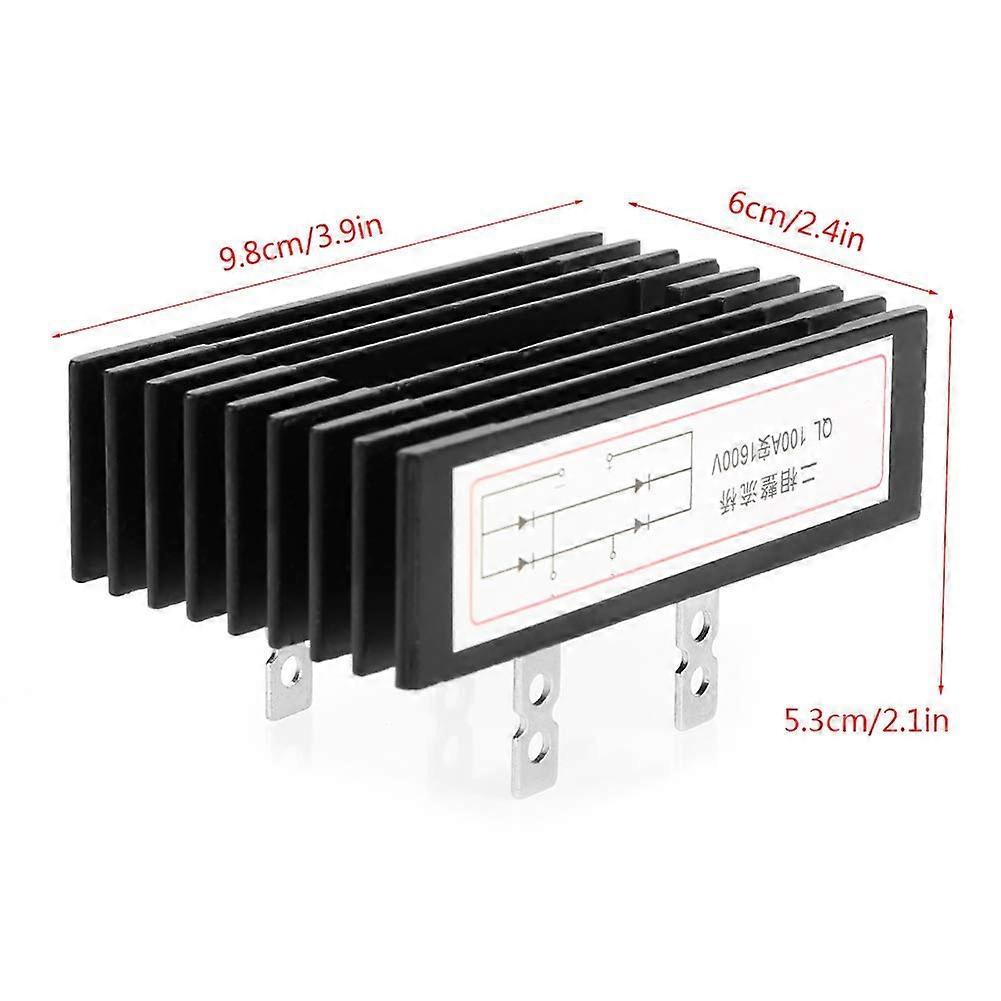 Bridge Rectifier, 2-Phase Diode Bridge Rectifier 100A 1600V Full Wave ...