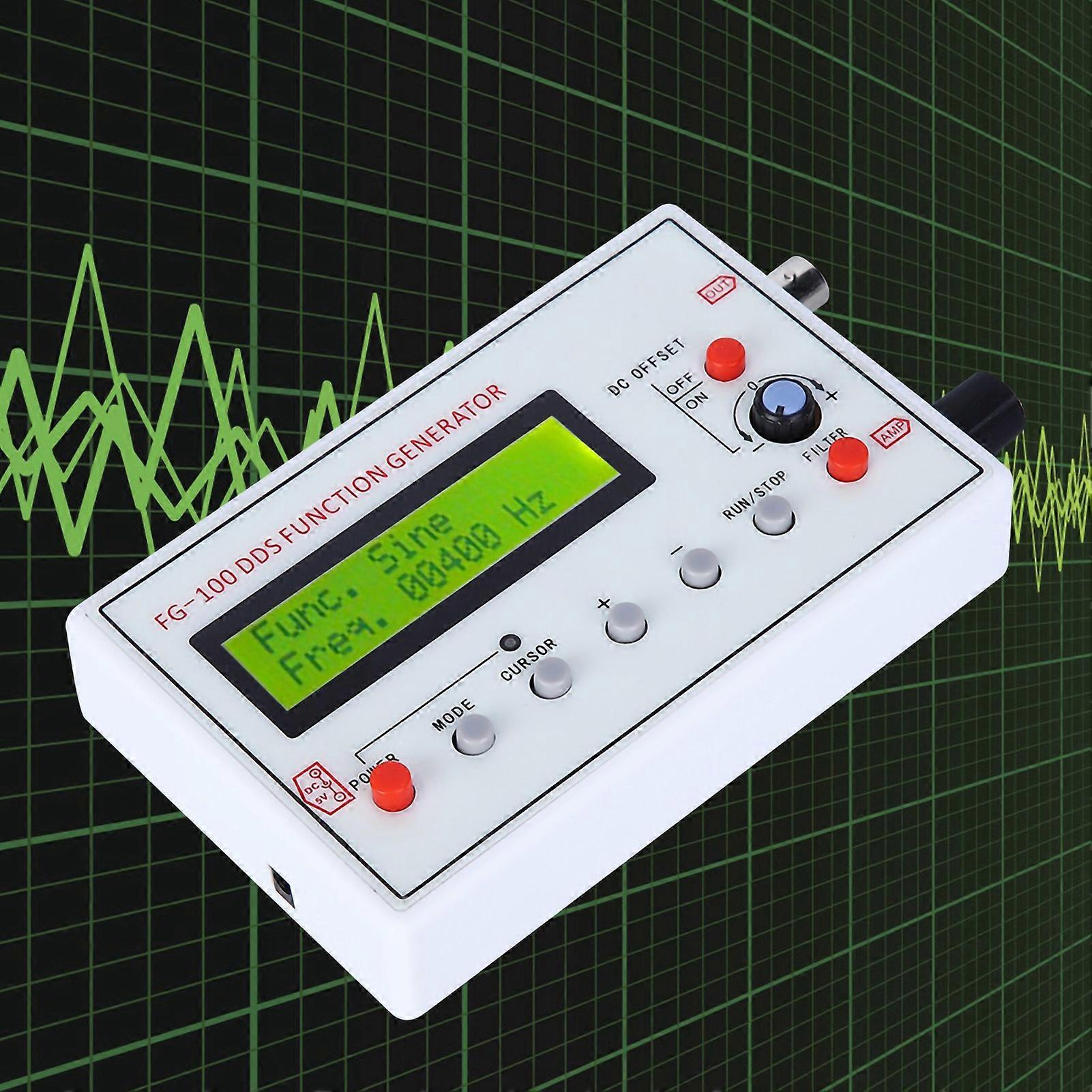 FG?100 DDS Function Generator Sine Frequency 1HZ?500KHz Counter Signal ...