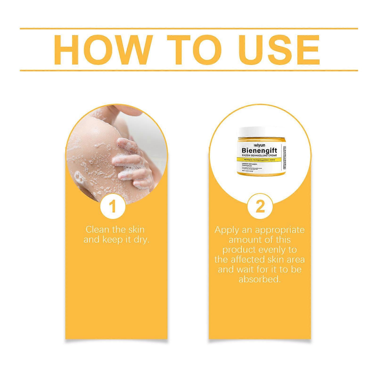 Eczema Treatment Cream, Skin Relief Anti-itch Cream, Bee-Venom Cream ...