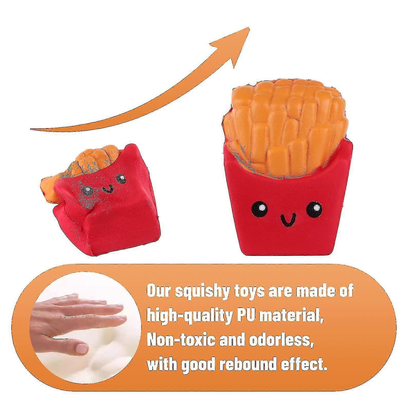 Fries Chips Toy Kawaii Food Soft Squeeze Boy Girl Toy As Kitchen Party ...