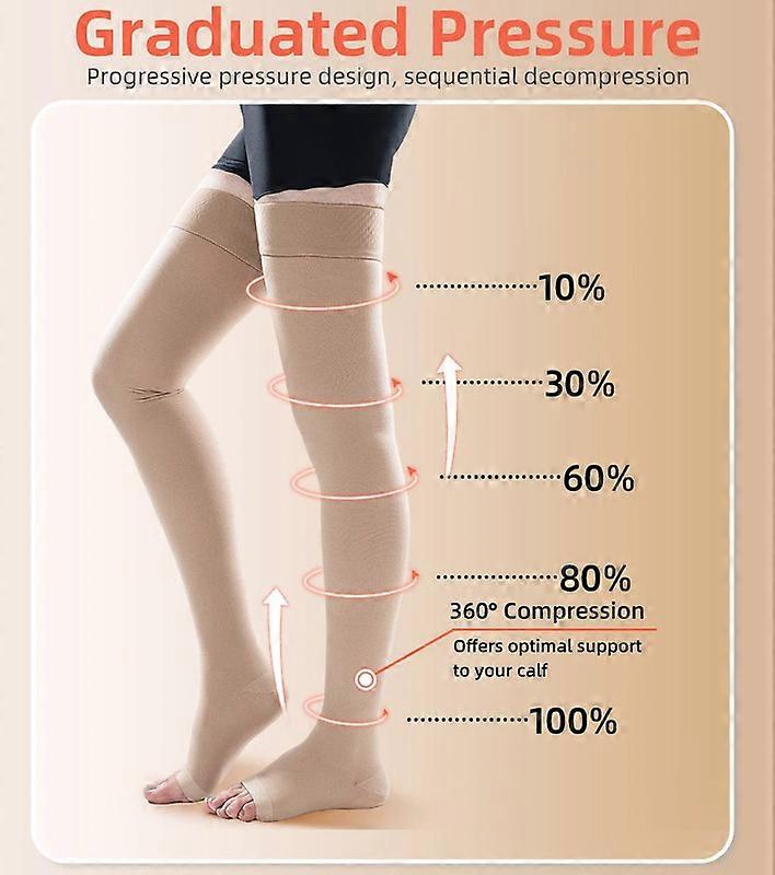 23-32mmHg Elastic Nursing Compression Stocking Unisex Medical Class 2 ...