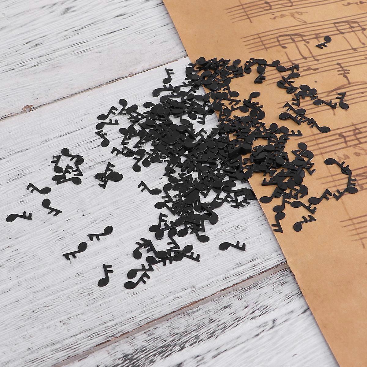 Black Wedding Decor Small Music Note Confetti Music Note Glitter ...