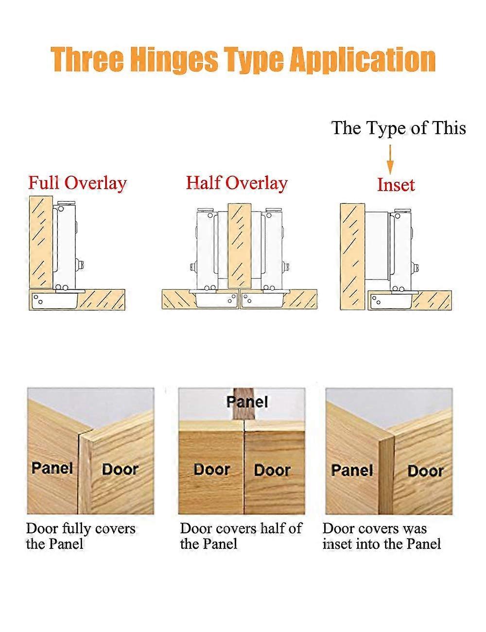 ordinary hinge (middle bend) Close Kitchen Cabinet Hinge Plate Inset ...