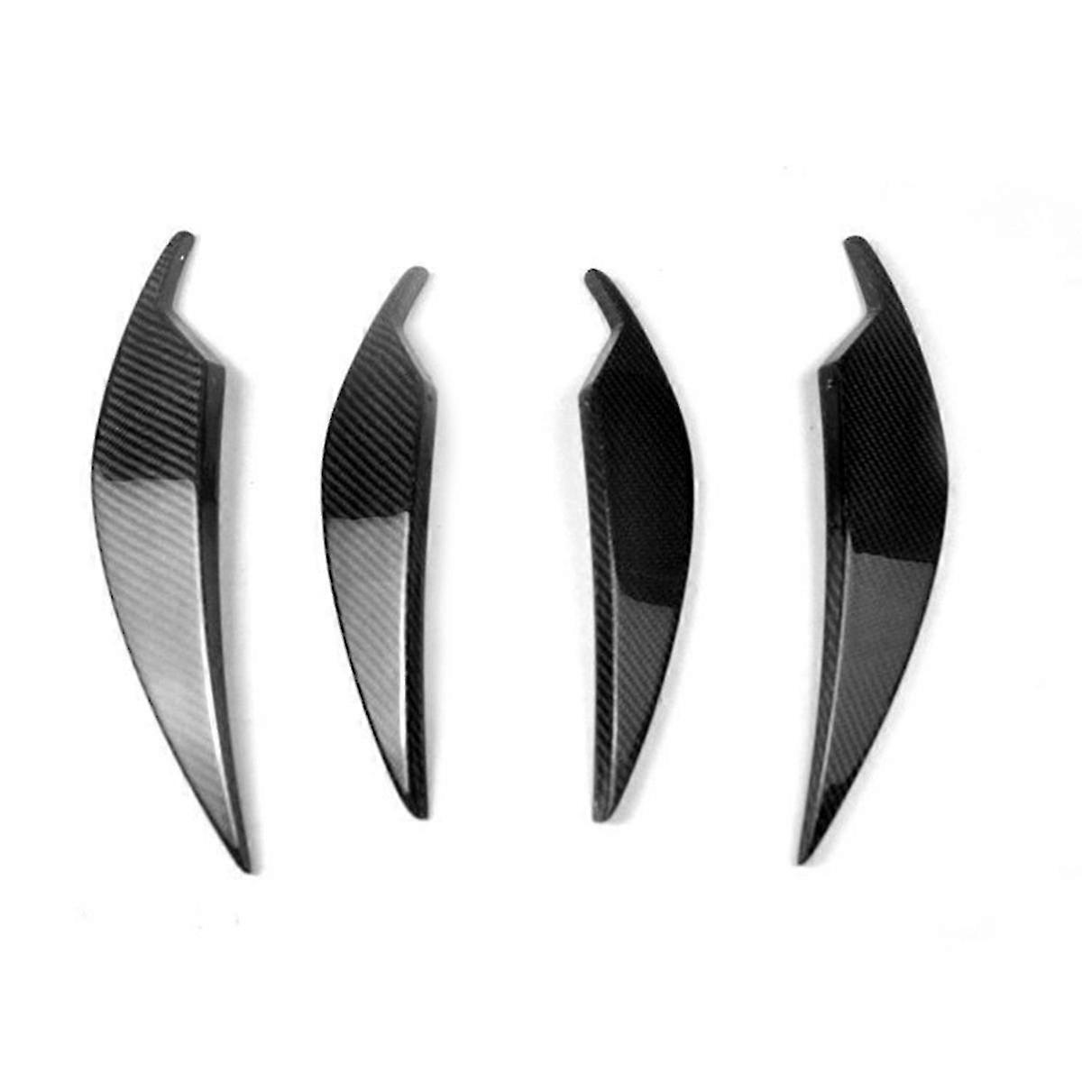 4pcs Real Carbon Fiber Front Bumper Side Canards Splitter Spoiler For - G80 M3 G82 G83 M4 2021 ...