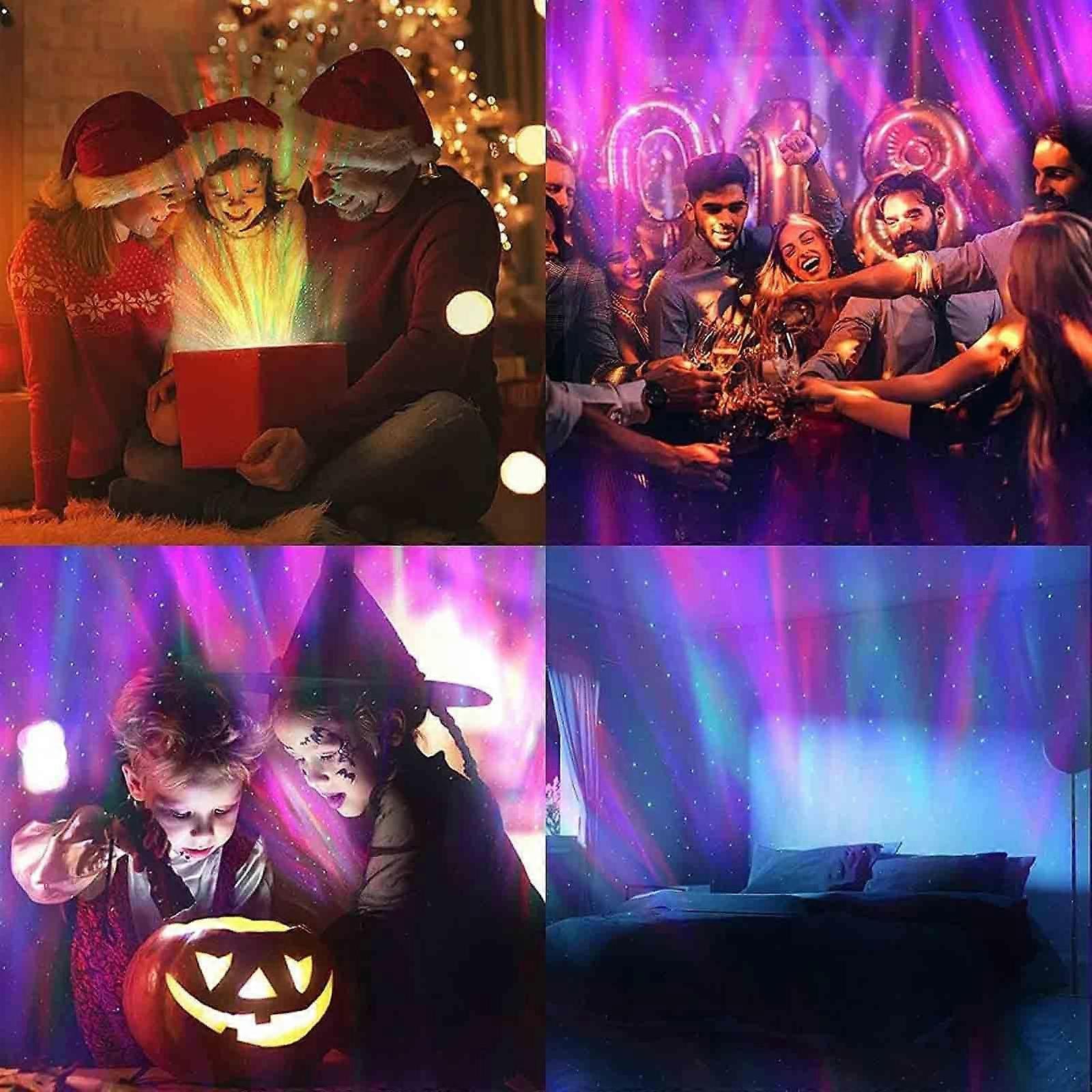 2 In 1 Northern Lights And Ocean Wave Projector With 14 Light Effects ...