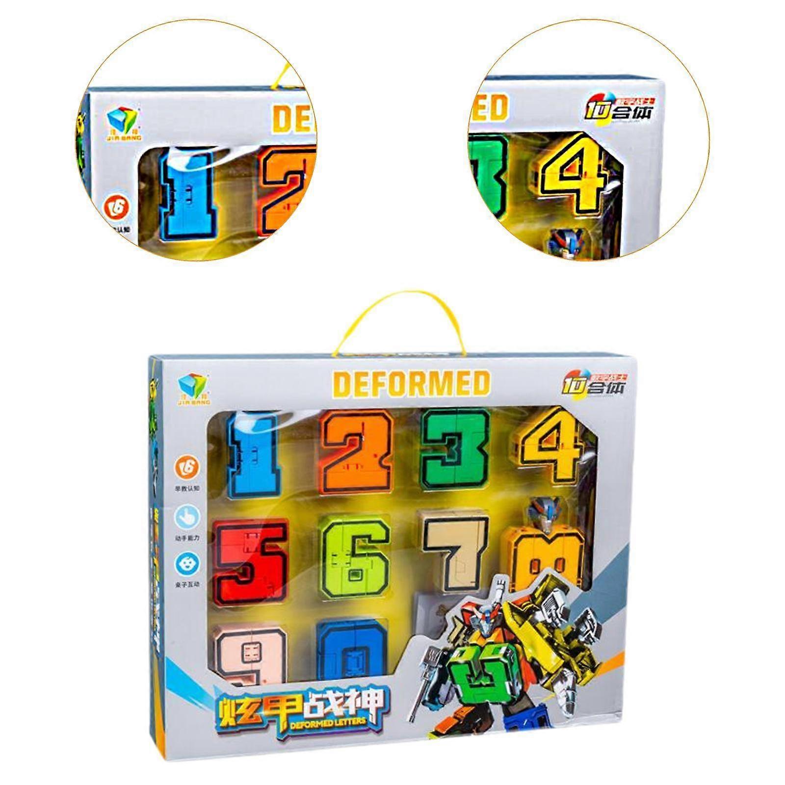 Number Transforming Robots Compact Learn Activities Building Blocks for ...