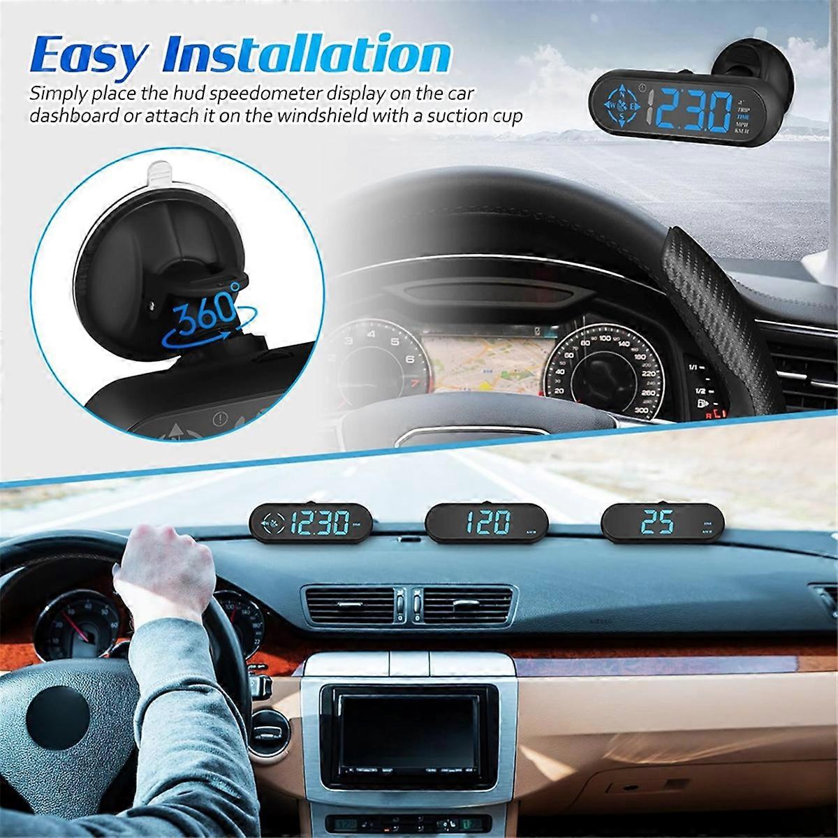 Car Digital GPS Speedometer Car Heads Up Display Speedometer Car ...