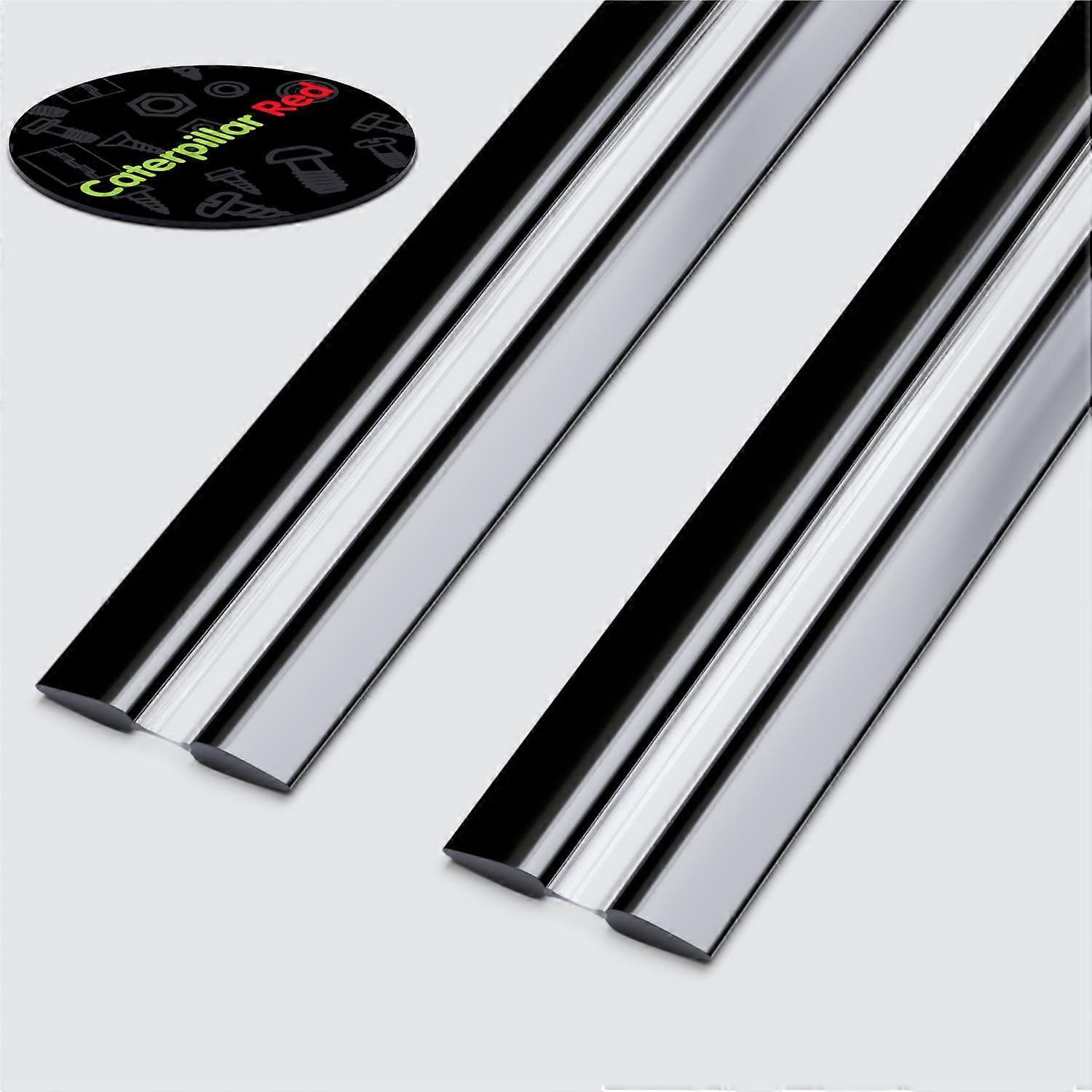 2x Black, Flexible Acrylic Hinges, 1150mm. Low Profile, Living Flex ...