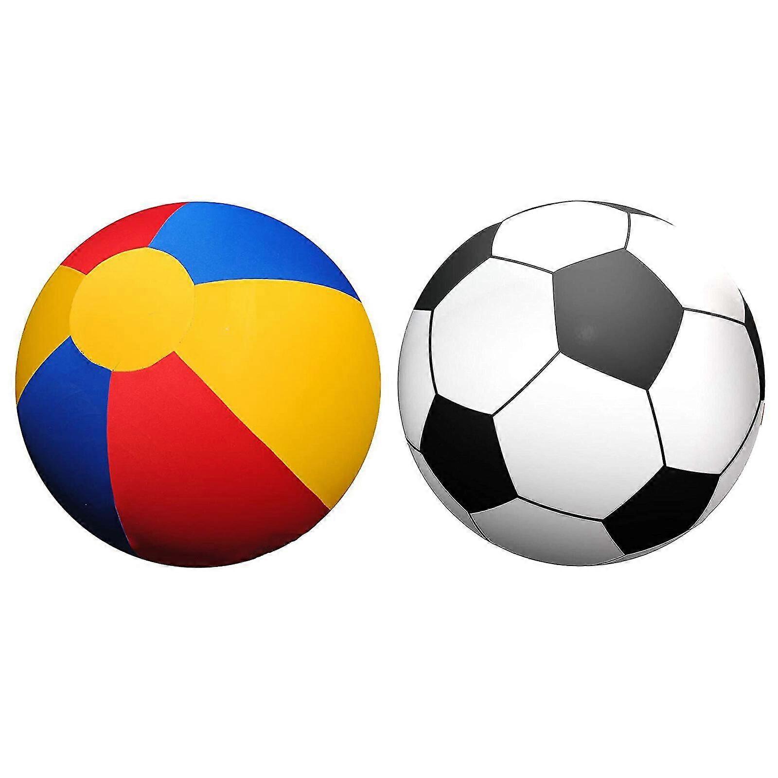 Giant Beach Ball Large Beach Ball, Huge Rainbow Color Ball Bootball For ...