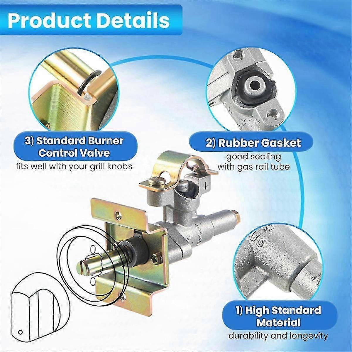 2 Pack Griddle Burner Control Valve Compatible for Grill Griddle ...