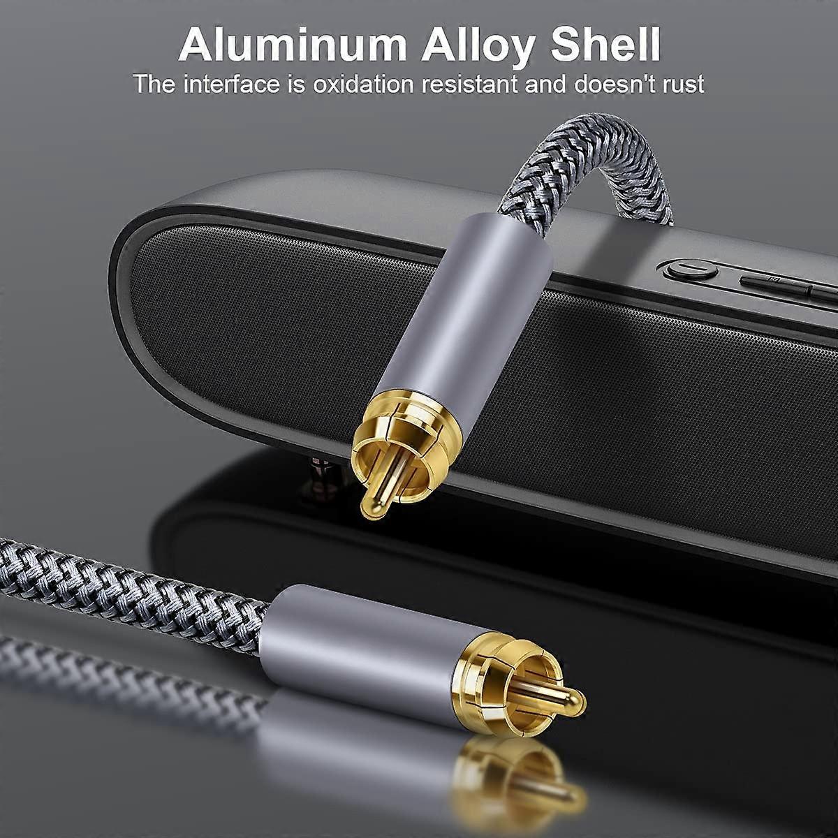 15m RCA to RCA Male to Male Digital Audio Coaxial Cable Pure Copper ...