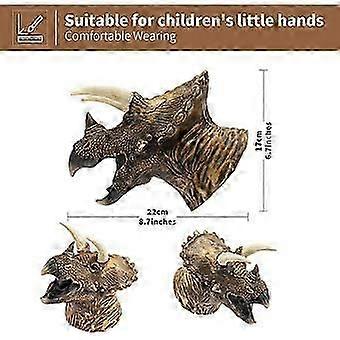 Dinosaur Hand Puppets Realistic Latex Soft Animal Head Toys Set, Hand ...