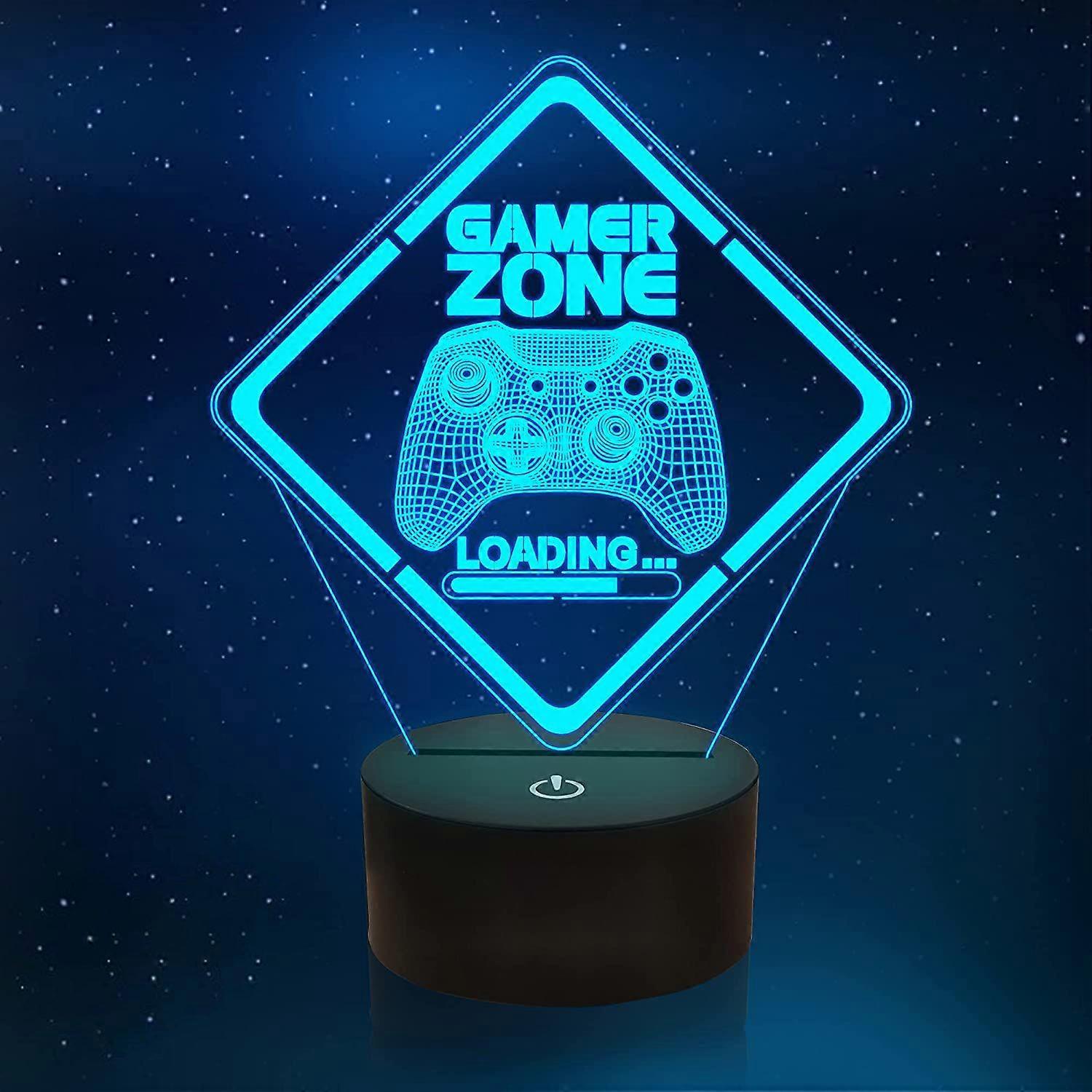 3D LED lampe Gaming rom lys Spill NightLight Gaming Bordlampe for barn ...