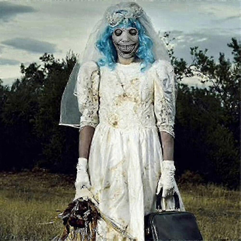 creepy horror mask scary smiley face demon high quality | Fruugo UK