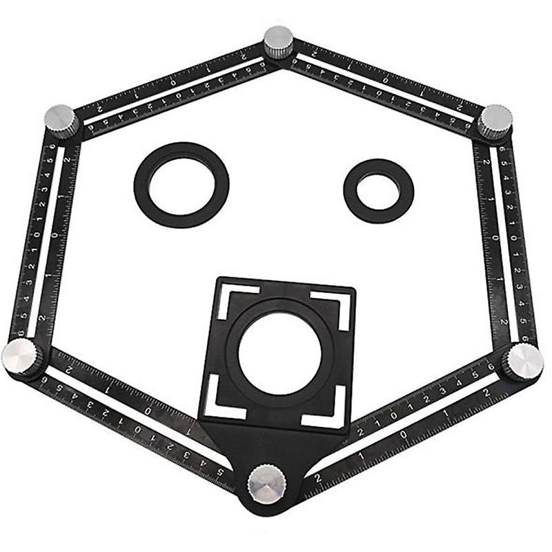 Construction Craftsman Six-sided Universal Ruler Aluminum Tile Locator ...