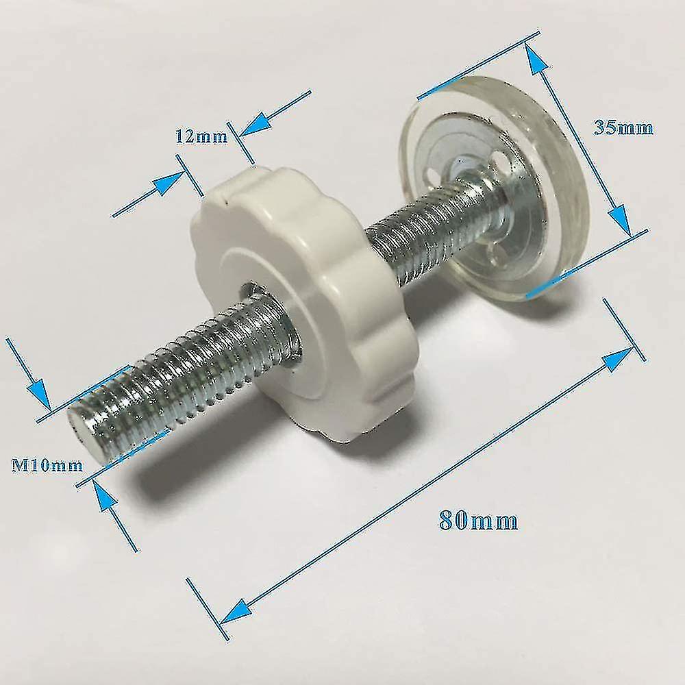 4 Pcs Pressure Baby Gates Threaded Spindle Rods Walk Thru Gates ...