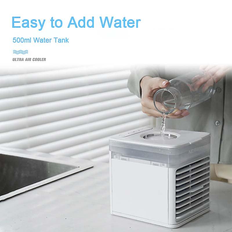 New Portable Ultra Air Cooler Usb Cooling Fan Humidifier 3 Speeds 500ml ...