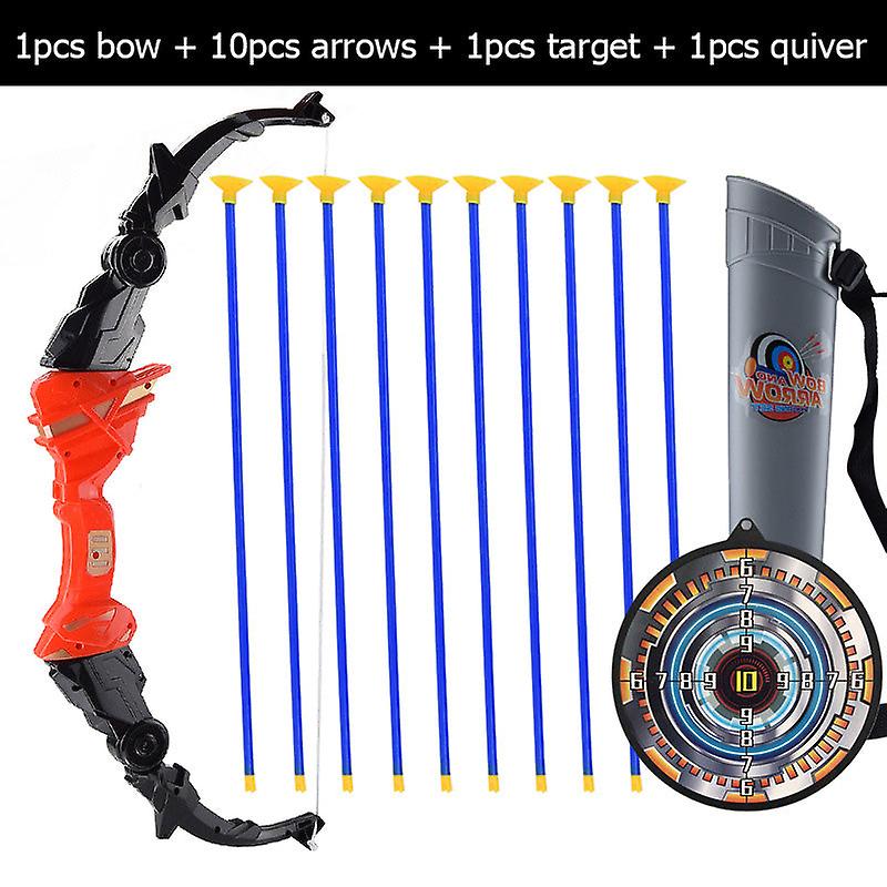 Kids Shooting Outdoor Sports Toy Bow Arrow Set Plastic Toys For Children Outdoor Funny Toys With ...