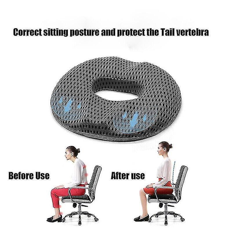 Donut Seat Cushion Comfort Pain Relief Coccyx Hemorrhoids Pillow ...