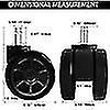 Gaming Chair Casters, Replaceable Replacement Wheels With Anti-fall ...