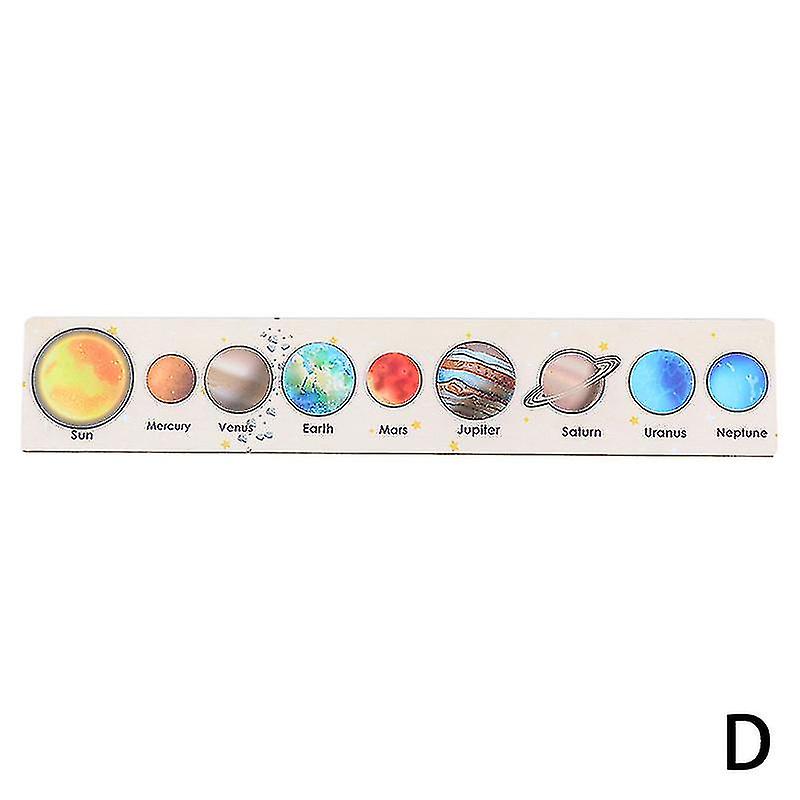 Solar System Puzzle For Kids 3-6, Wooden Space Puzzles For Toddlers ...