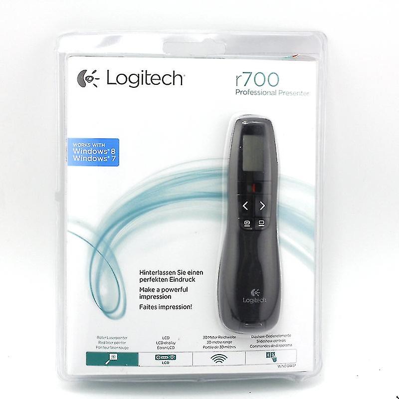 Logitech R700 Wireless Red Laser Pointer 2.4Ghz USB PPT Remote Control ...