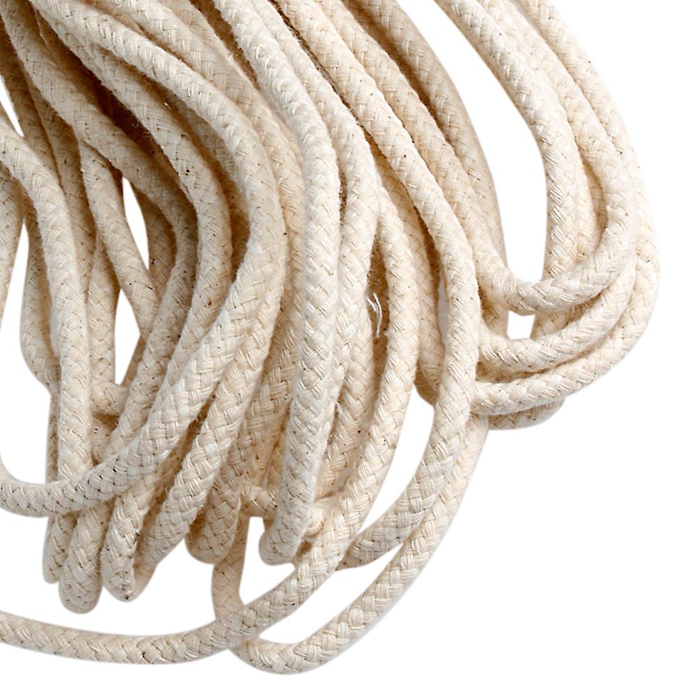 10M (33 ft) Oil Lamp Wicks Cotton Braided Round Candle Wicks Oil Lamp ...