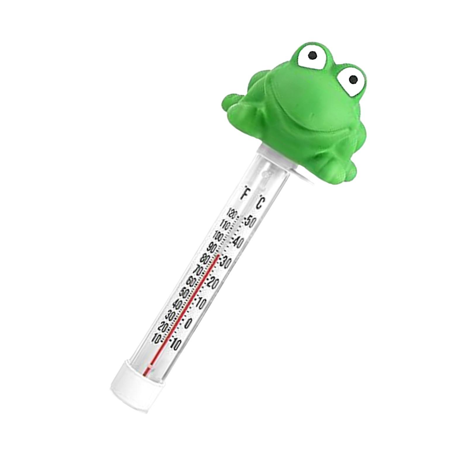 Frog Floating Pool Thermometer Easy to Read Portable with String Water ...