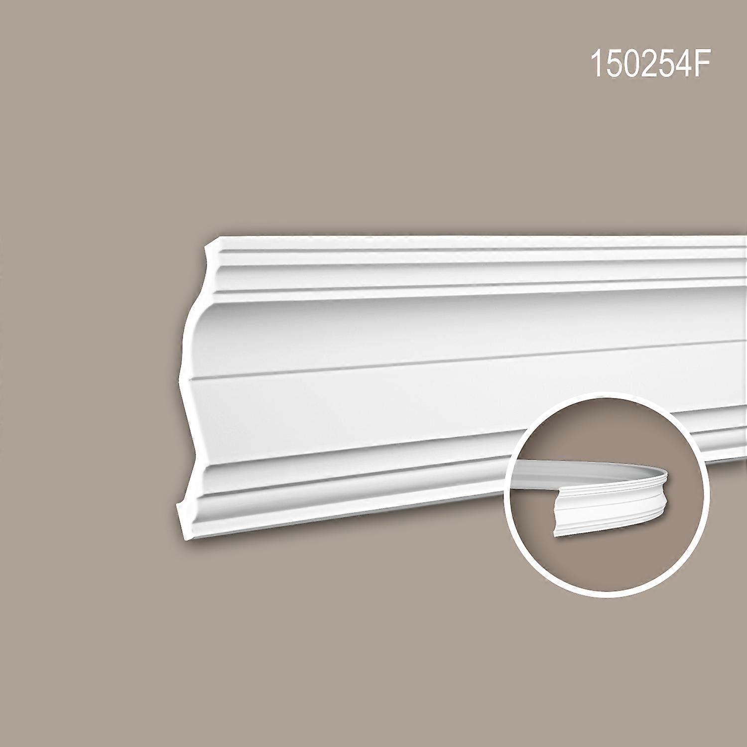 Profhome Decor 1 x Cornice moulding 150254F Profhome white Polyurethane ...